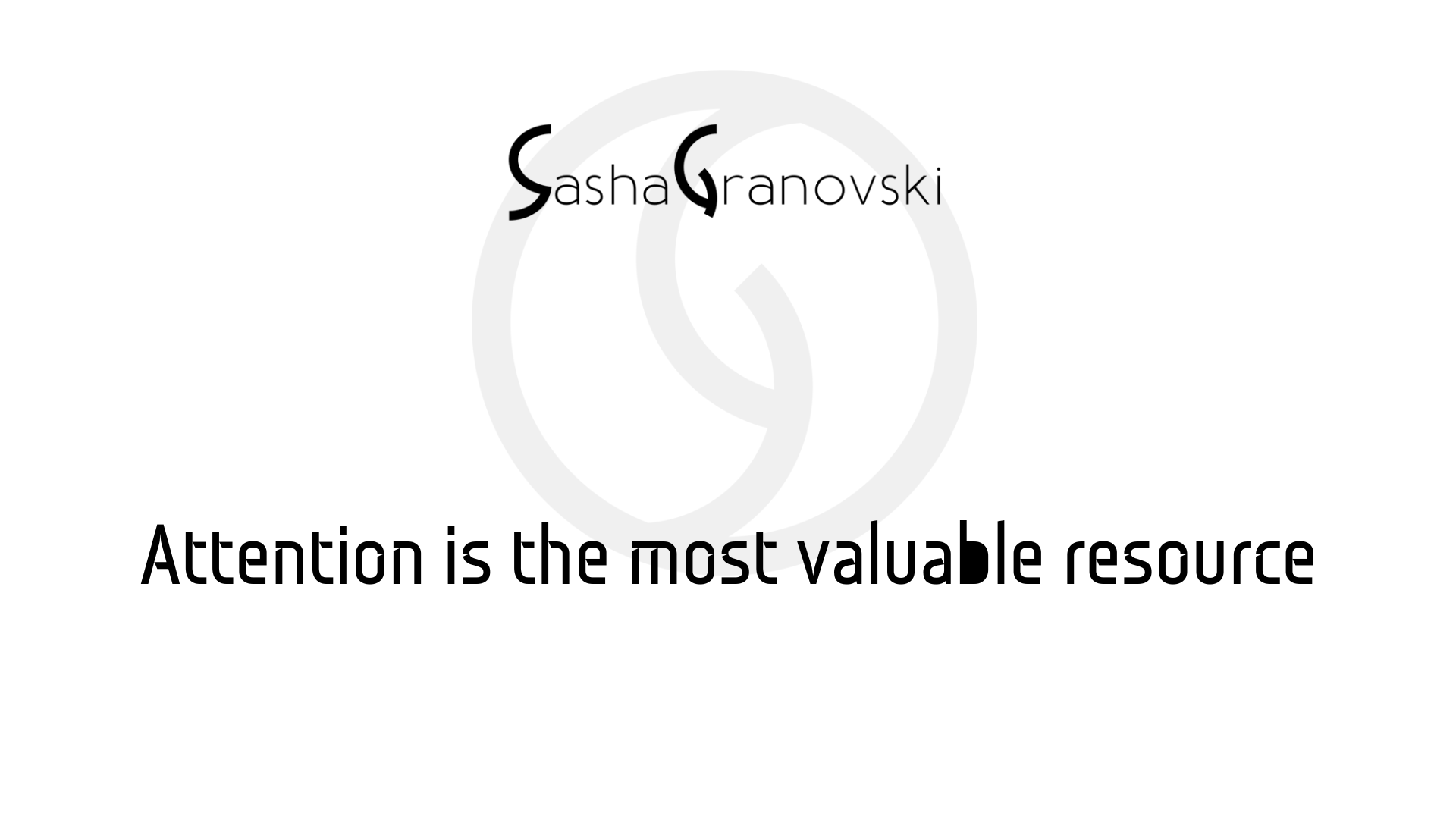 The most valuable resource is Your Attention. What is it and how to ...