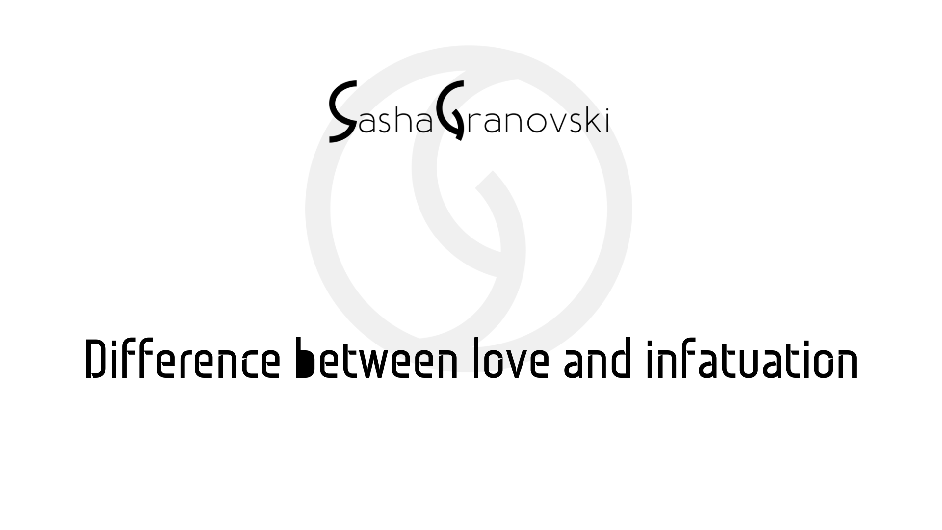 Difference between love and infatuation - World Attention Alliance ...